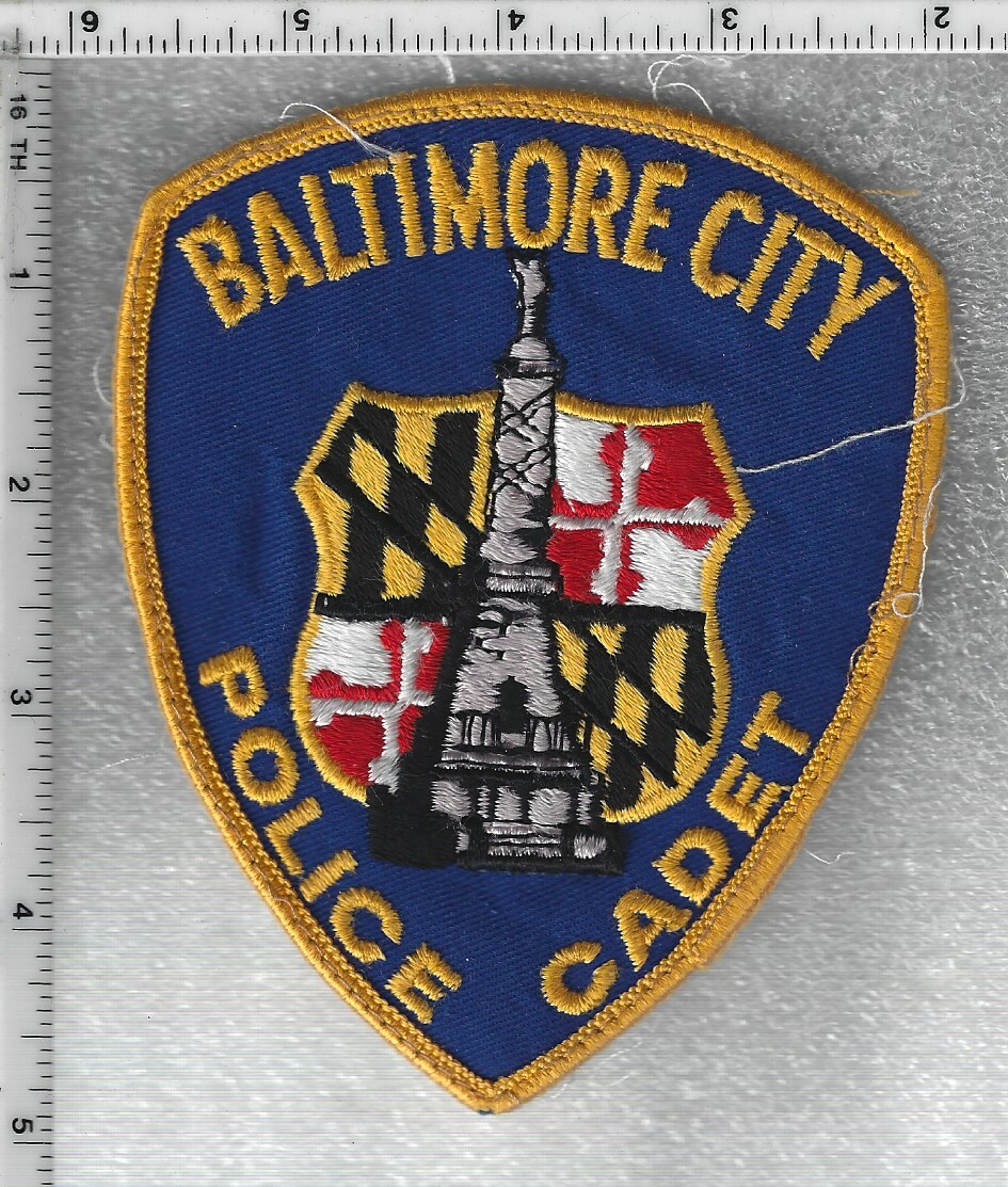 Baltimore City Police Cadet (Maryland) uniform take-off shoulder patch ...