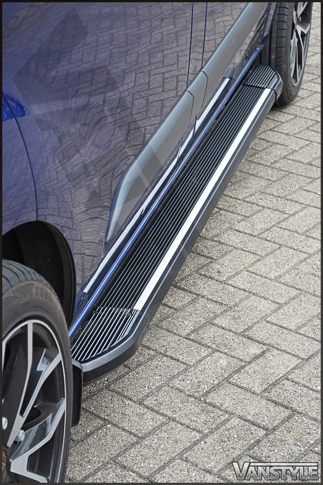 FORD TRANSIT CUSTOM 12-23 BLACK SIDE STEPS SWB SIDE BARS RUNNING BOARDS ...