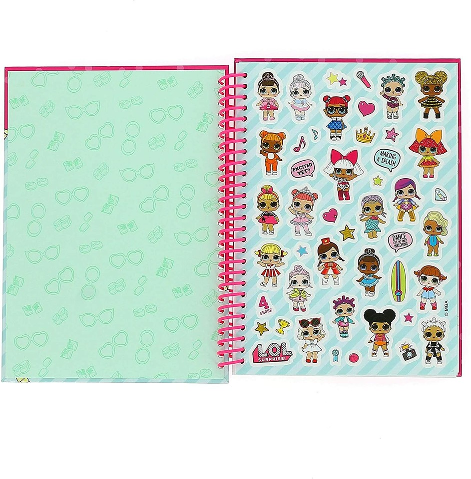 LOL Wirebound A5 Notebook L.O.L Surprise Journal - Girls Stationary ...