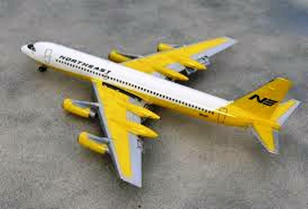 Convair CV-990 Northeast Low-wing Airliner Airplane Desktop Wood Model ...
