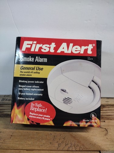 FIRST ALERT General Use Battery Operated Smoke Alarm Detector SA67B ...