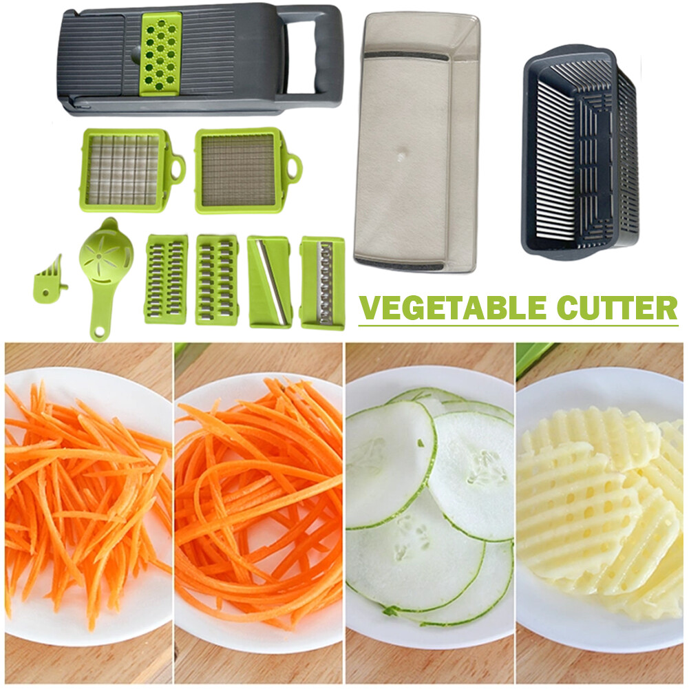 Adjustable Manual Vegetable Cutter Multifunctional Food Chopper Kitchen ...