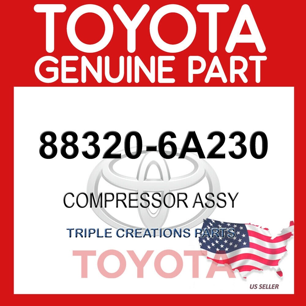 GENUINE Toyota 88320-6A230 COMPRESSOR ASSY, COOLER 883206A230 OEM | eBay