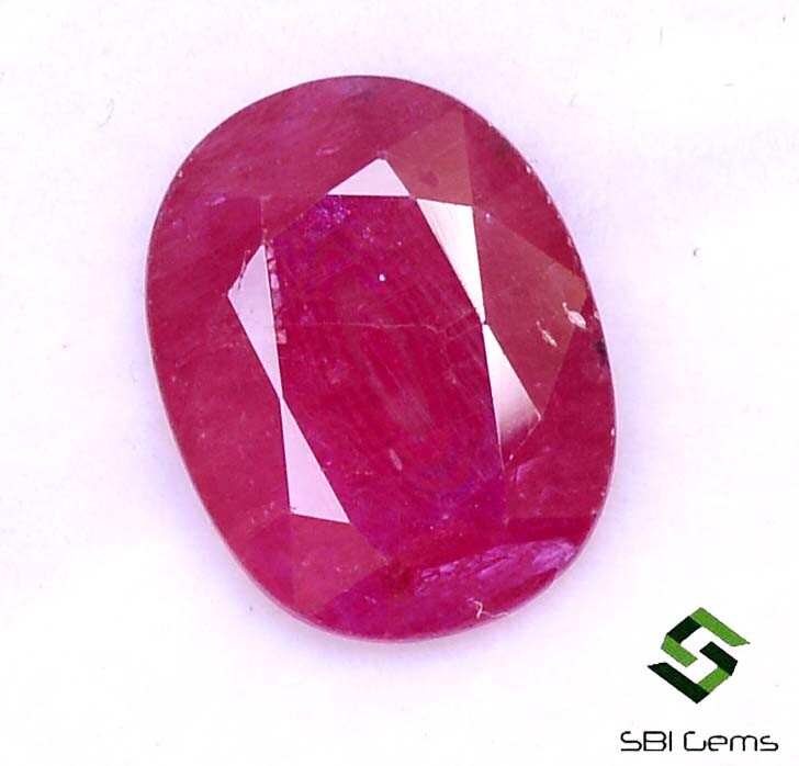 IGI Certified Natural Ruby Oval Cut 13.80x10.70 mm 6.74CTS Mozambique ...