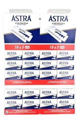 100 Astra Stainless double edge razor blades (made in India) | eBay