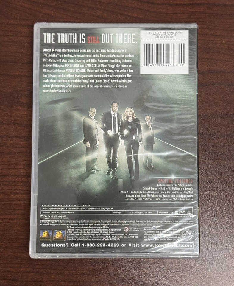 X-Files: The Event Series MULDER AND SCULLY (DVD BOX SET 2016) NEW ...