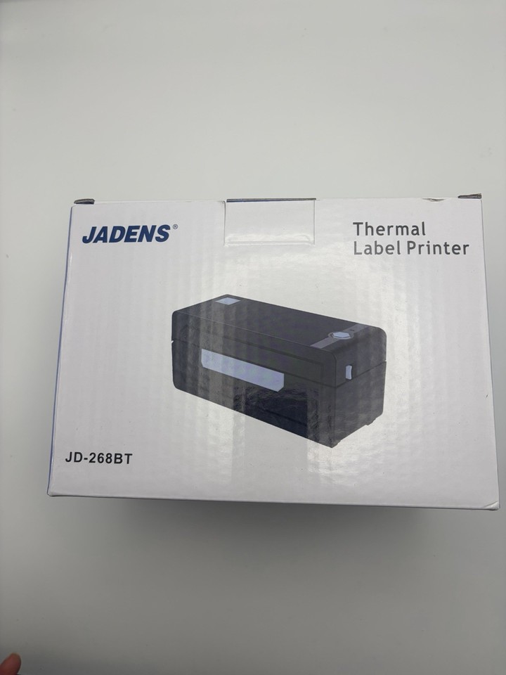 JADENS 268BT Bluetooth Thermal Shipping Label Printer Black New In box | eBay