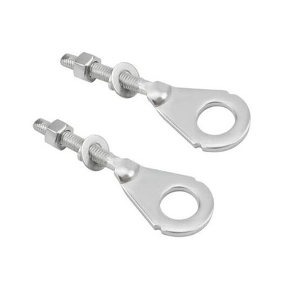2 PCS Rear Chain Adjusters, Metal Motorcycle Rear Wheel Chain Adjuster ...