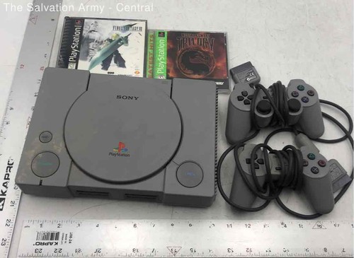 Sony Playstation Gary Home Console Video Gaming System w/2 Games And ...