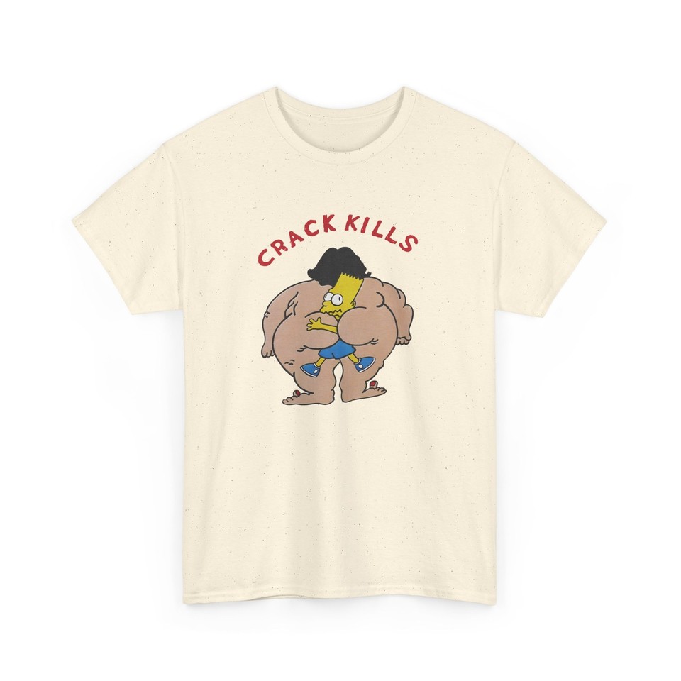 bart simpson crack kills parody vintage reproduction tshirt | eBay