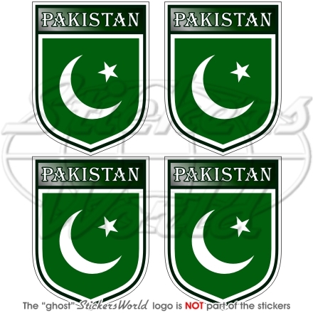 PAKISTAN Pakistani 50mm (2") Bumper-Helmet Stickers x4 | eBay