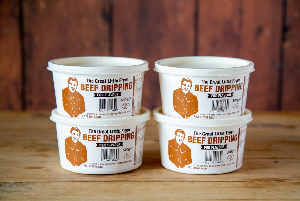 2x500gm British Beef Dripping/ Tallow For Deep or Shallow Frying ...