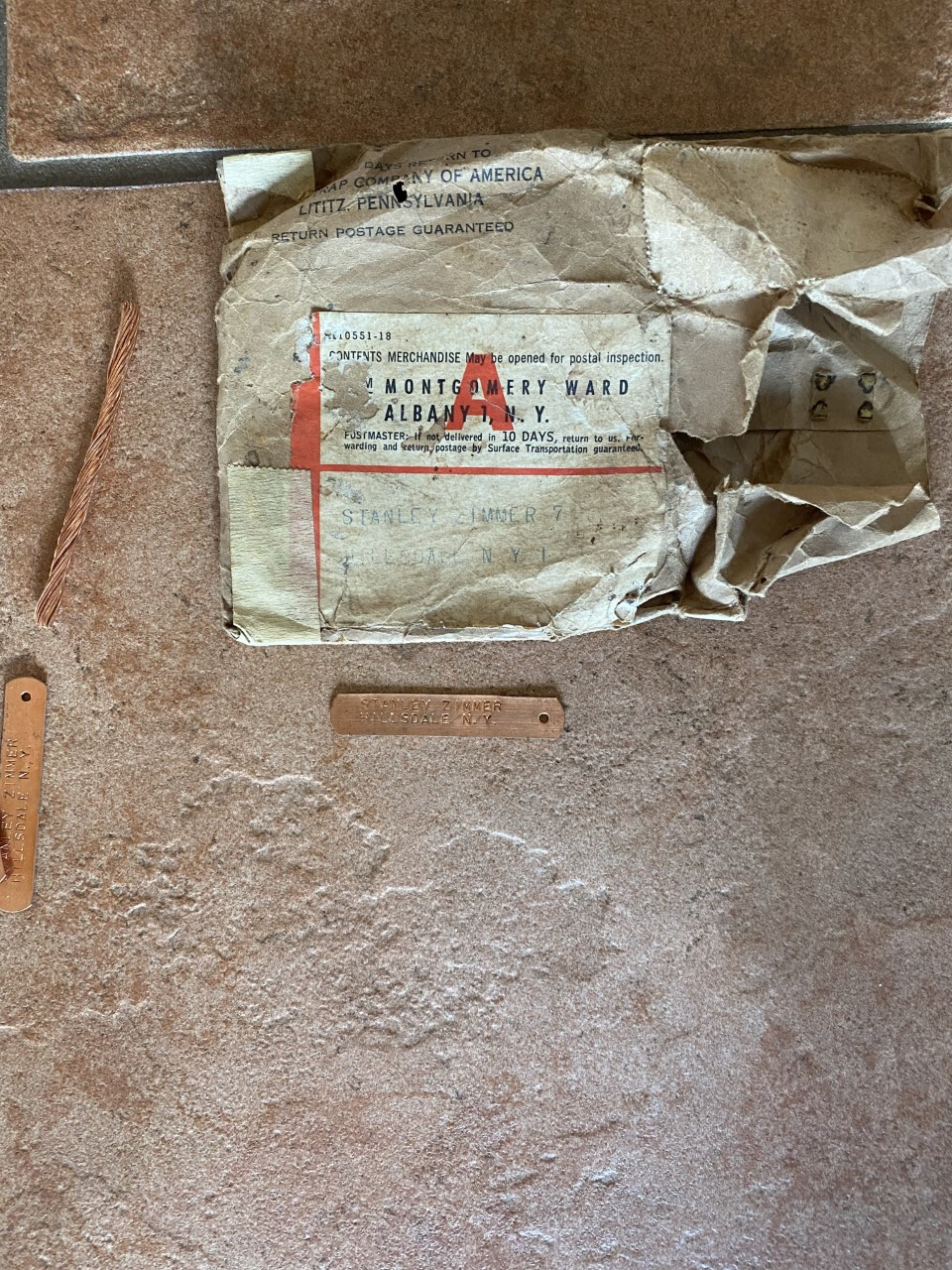 trap trapping trapper tag animal trap co montgomery ward antique | eBay