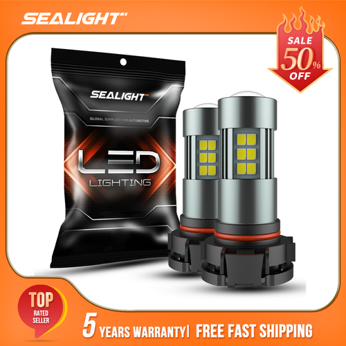 Pair SEALIGHT F1 5202/5201 LED Fog Light Bulbs 6000K Super Bright White IP67 | eBay