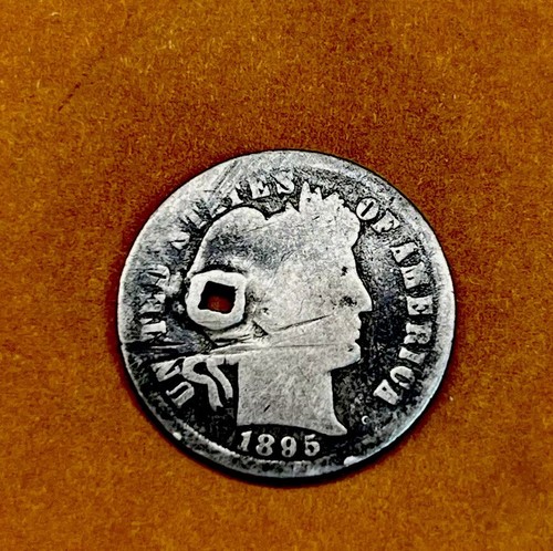 1895-O Barber Silver Dime Rare Key Date New Orleans Holed/scratched ...