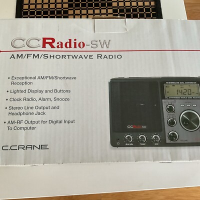 C Crane CC Radio SW AM/FM SW Portable Shortwave Radio World Band ...