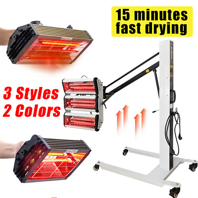 1000W/2000W/3000W Paint Curing Lamp Heater Heating Light Spray Booth ...