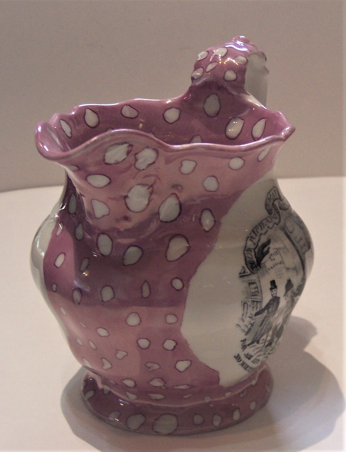 Sunderland Luster pitcher Poor Richards Way Wealth Ben Franklin Maling ...