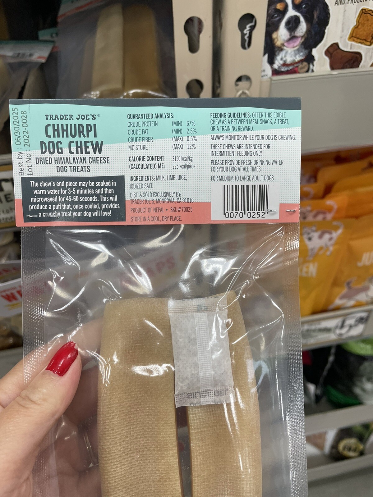 2 Packs Trader Joe's Chhurpi Dried Himalayan Cheese Dog Chew Treats | eBay