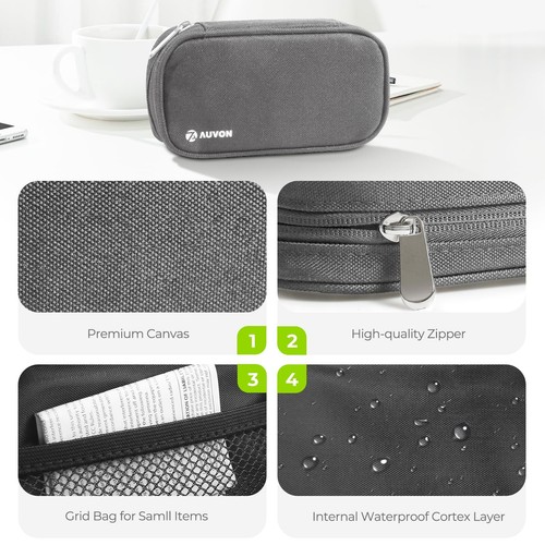 Canvas Bag Travel Pill Organizer AM/PM 2 Times A Day Weekly Pill Box ...