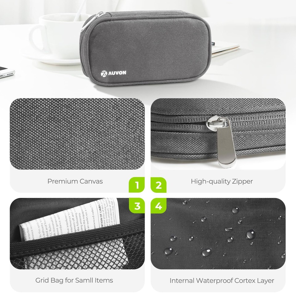 Canvas Bag Travel Pill Organizer AM/PM 2 Times A Day Weekly Pill Box ...