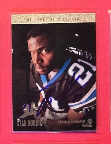 TIM BIAKABUTUKA Panthers - Michigan Wolverines 1996 UD AUTOGRAPH ...