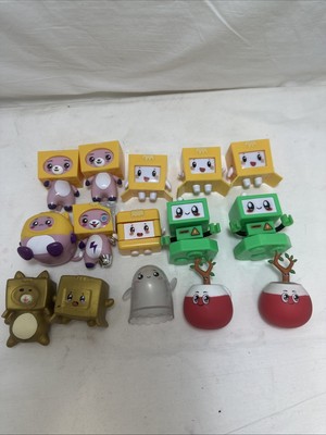 LANKYBOX SET OF 15 FIGURES happy friends boxy Lankybot lanky box toys ...