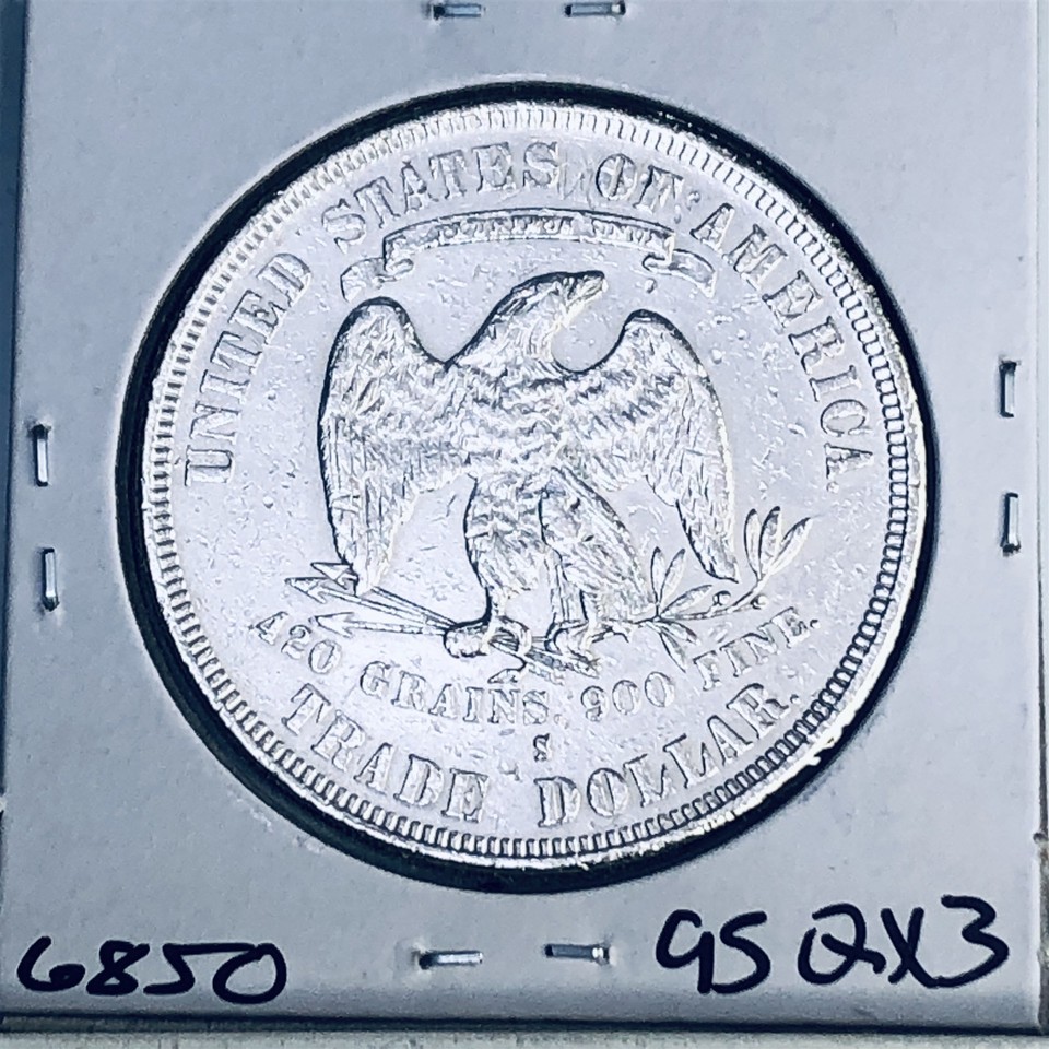 1878 S TRADE SILVER DOLLAR HI GRADE GENUINE U.S. MINT RARE KEY COIN ...