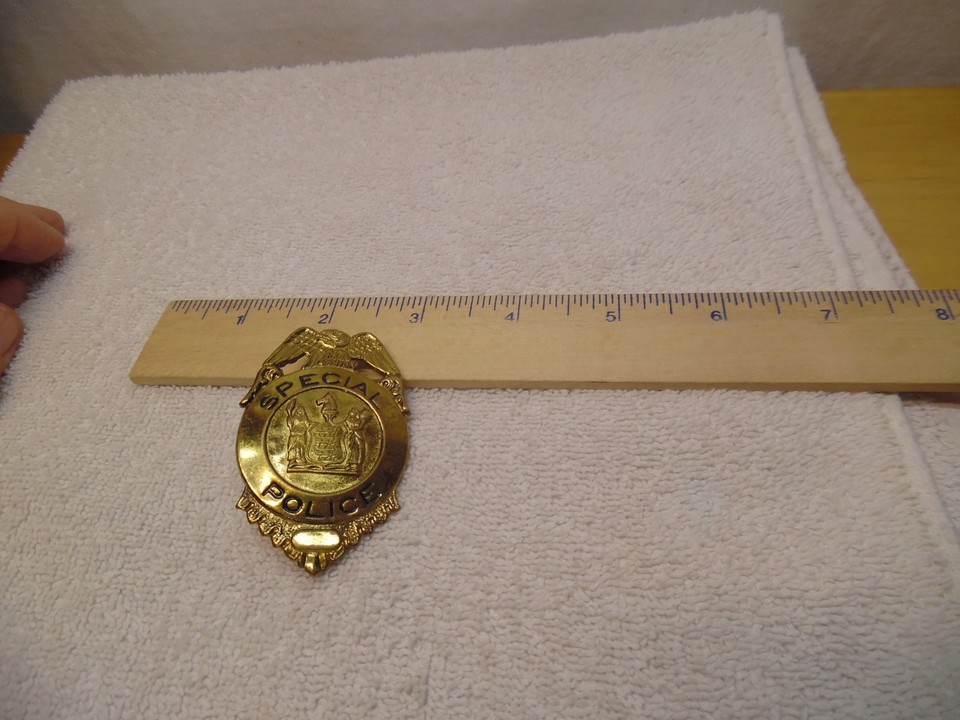 BADGE SPECIAL POLICE GOLD TONE | eBay