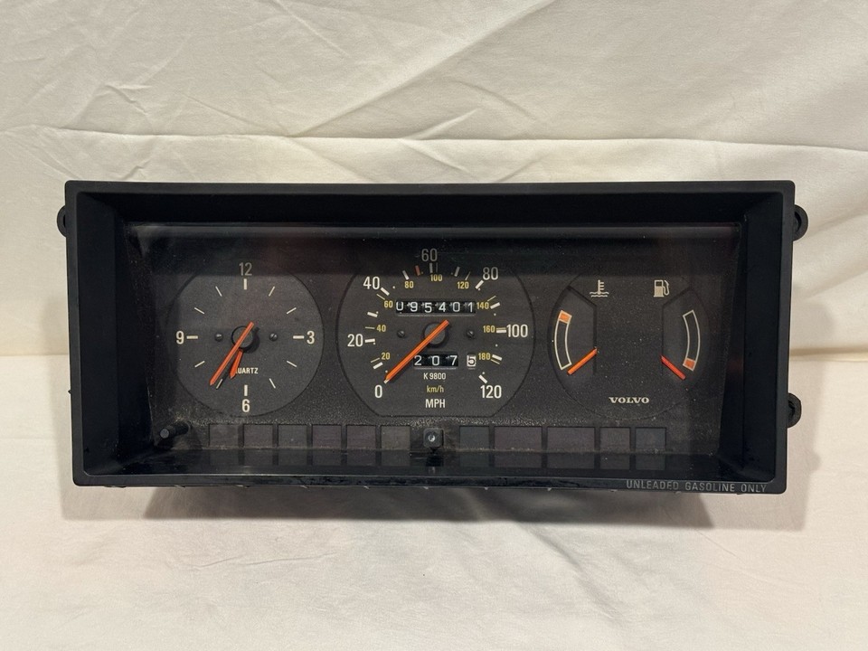 Volvo 240 Gauge Cluster K9800 1988 WAGON 95,401 Miles | eBay