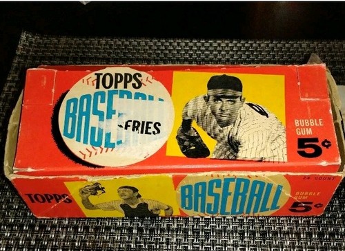 1960 TOPPS BASEBALL DISPLAY BOX Empty Vintage Lid detached | eBay