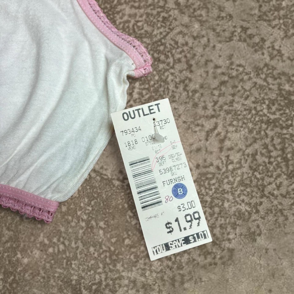 90s y2k barbie baby tee deadstock kidcore barbie nwt 1998 mattel ...