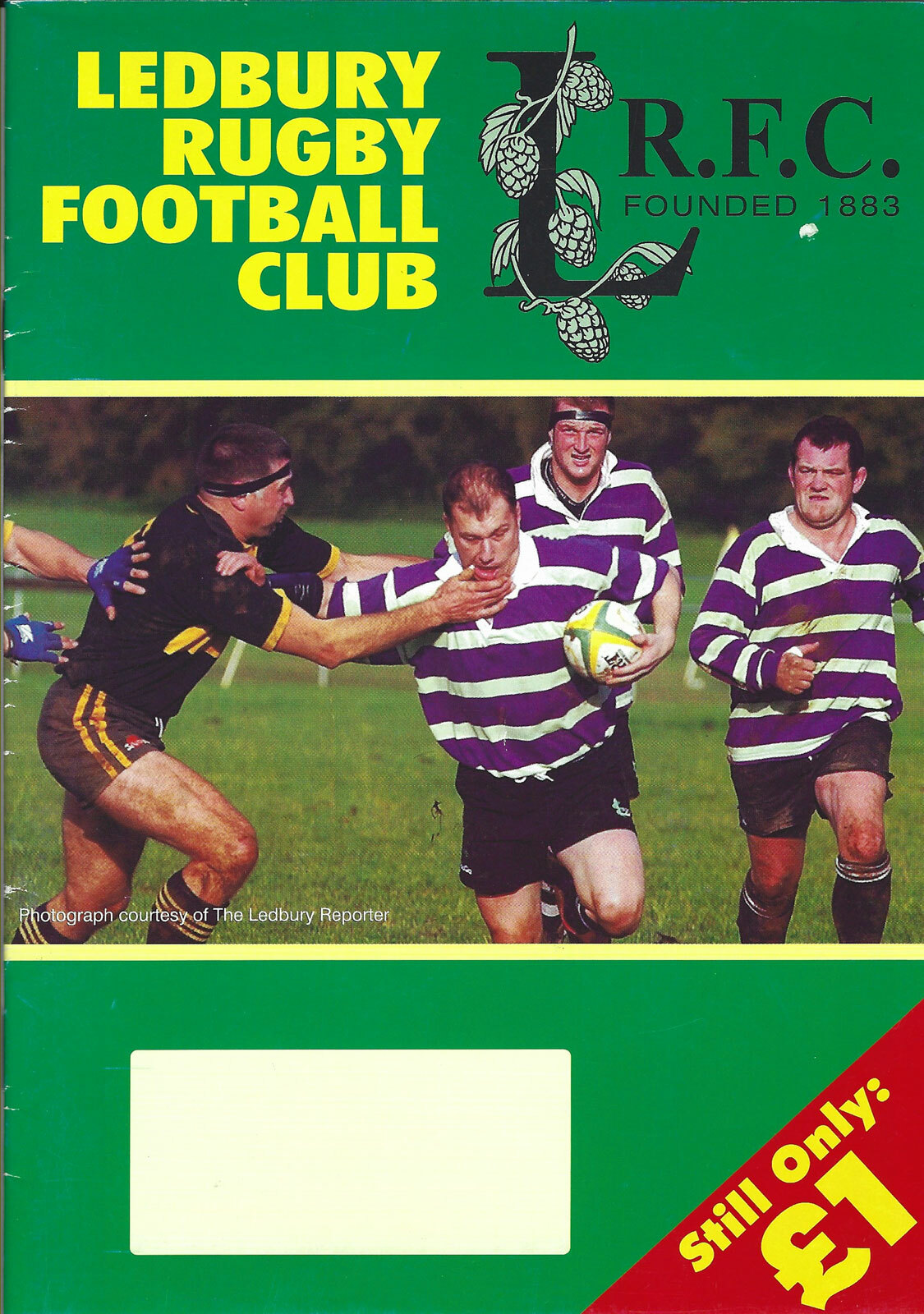 Ledbury Rugby Club ( RFC ) undated generic season programme | eBay