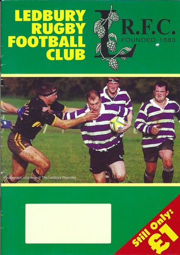 Ledbury Rugby Club ( RFC ) undated generic season programme | eBay