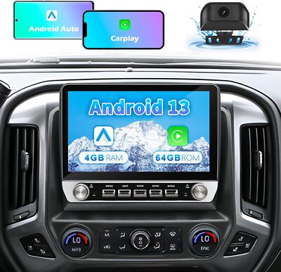 Car Stereo for Chevy Silverado & GMC Sierra 2014-2018 Android 10 ...