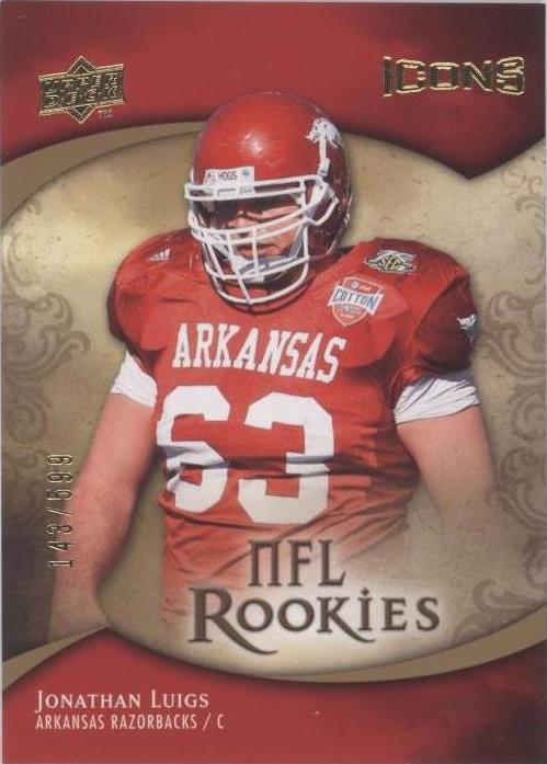 2009 Upper Deck Icons - NFL Rookies Jonathan Luigs #138 /599 (RC) for ...