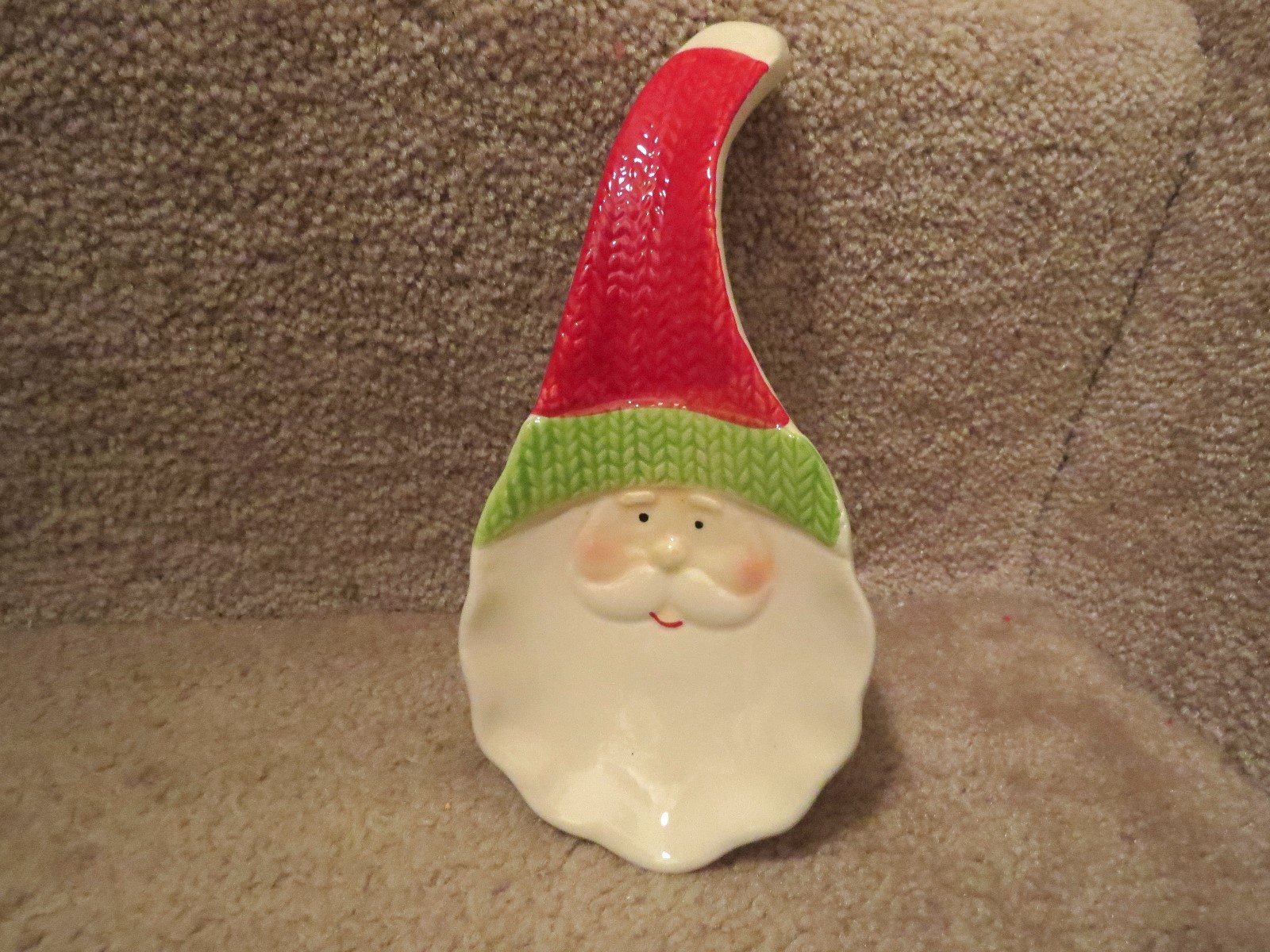 Ceramic Santa Spoon Rest | eBay