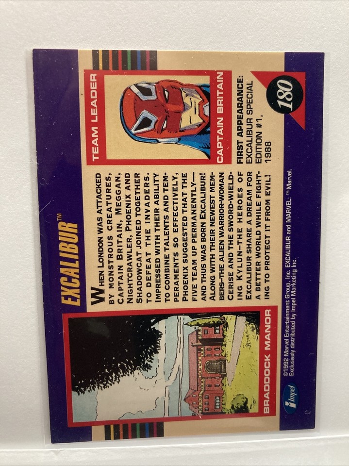Marvel Impel 1992 Excalibur Teams Trading Card 180 Series 3 | eBay