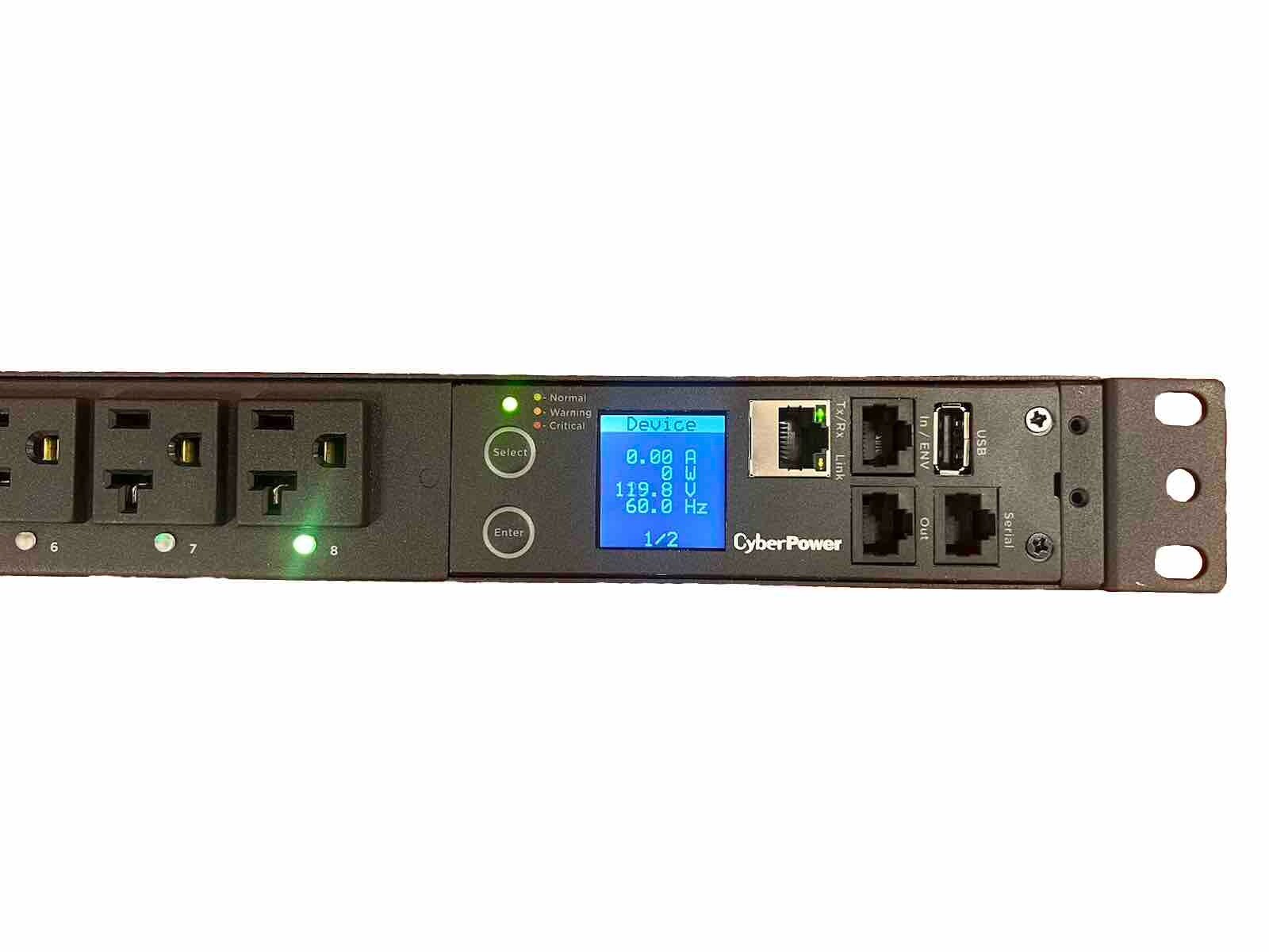 CYBER POWER PDU41002 SINGLE PHASE 100-120V/20A POWER DISTRIBUTION UNIT ...