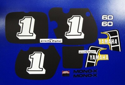 1982 Yamaha YZ60 11pc graphics 82' aufkleber decals stickers kit VMX YZ ...