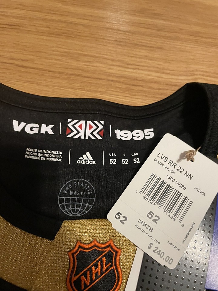 Adidas Jack Eichel Las Vegas Golden Knights Reverse Retro NHL Jersey ...