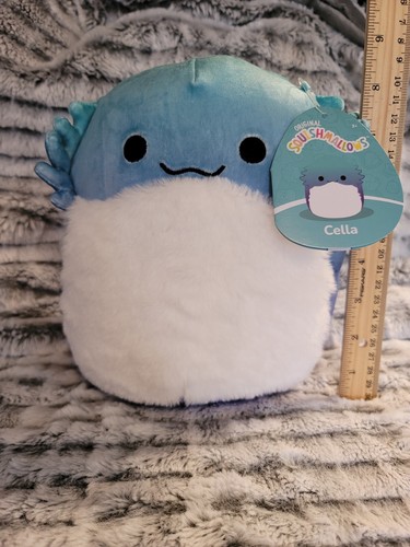 New Squishmallows Kellytoy 8" Cella the Blue Bearded Dragon Plush Toy ...