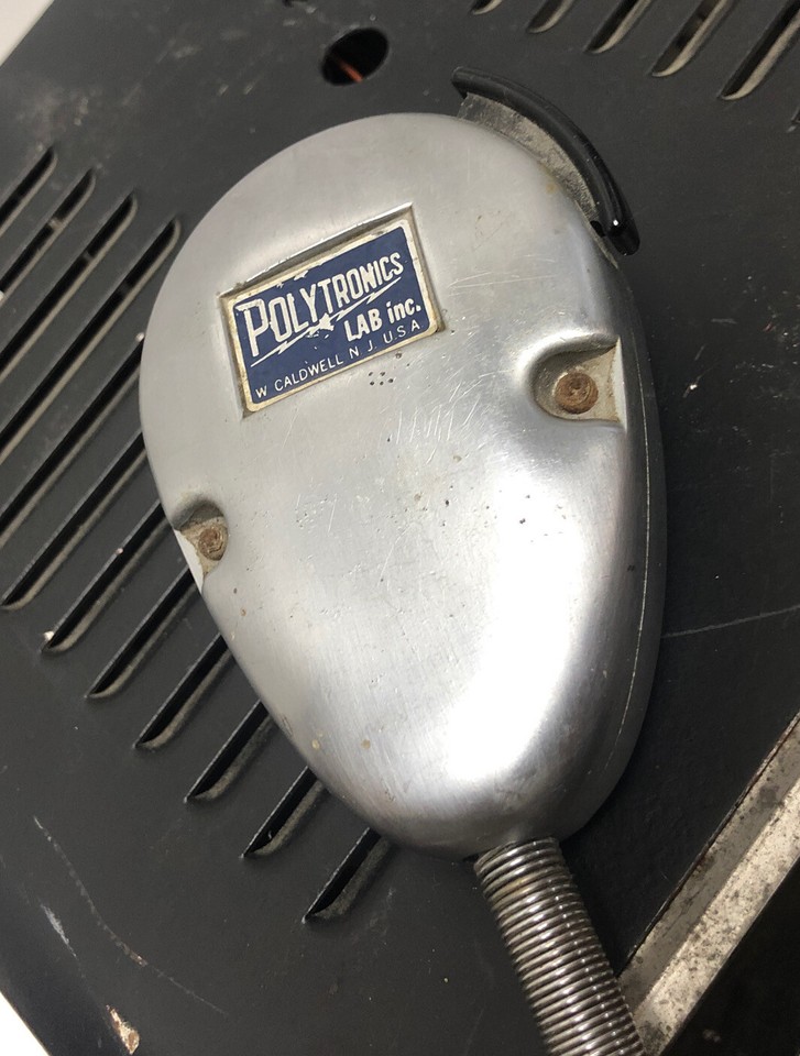 Polytronics Ham / CB Radio Tube Unit N-8-12 with Microphone vtg Made ...