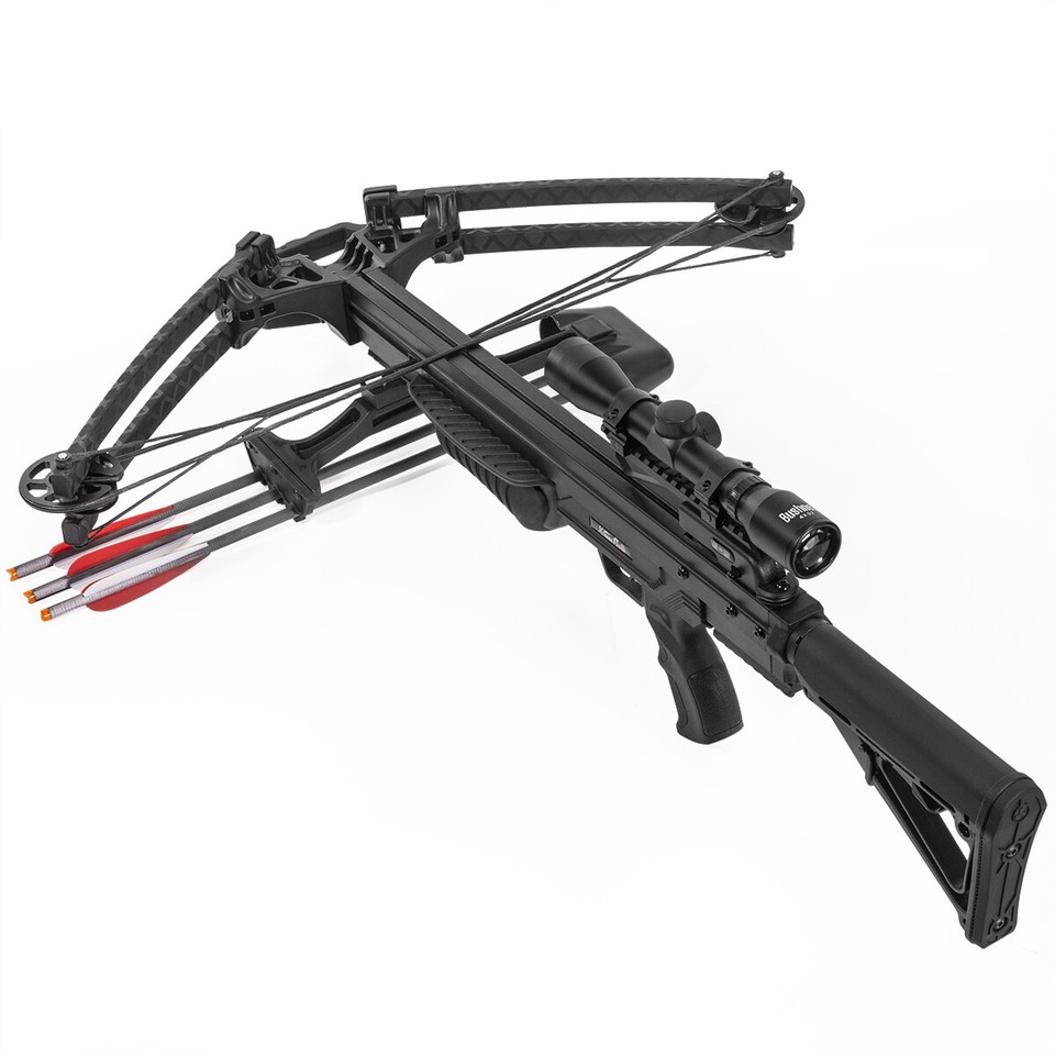 Crossbow Archer 165 Lbs 380 fps Hunting with Built-in Scope Camouflage ...