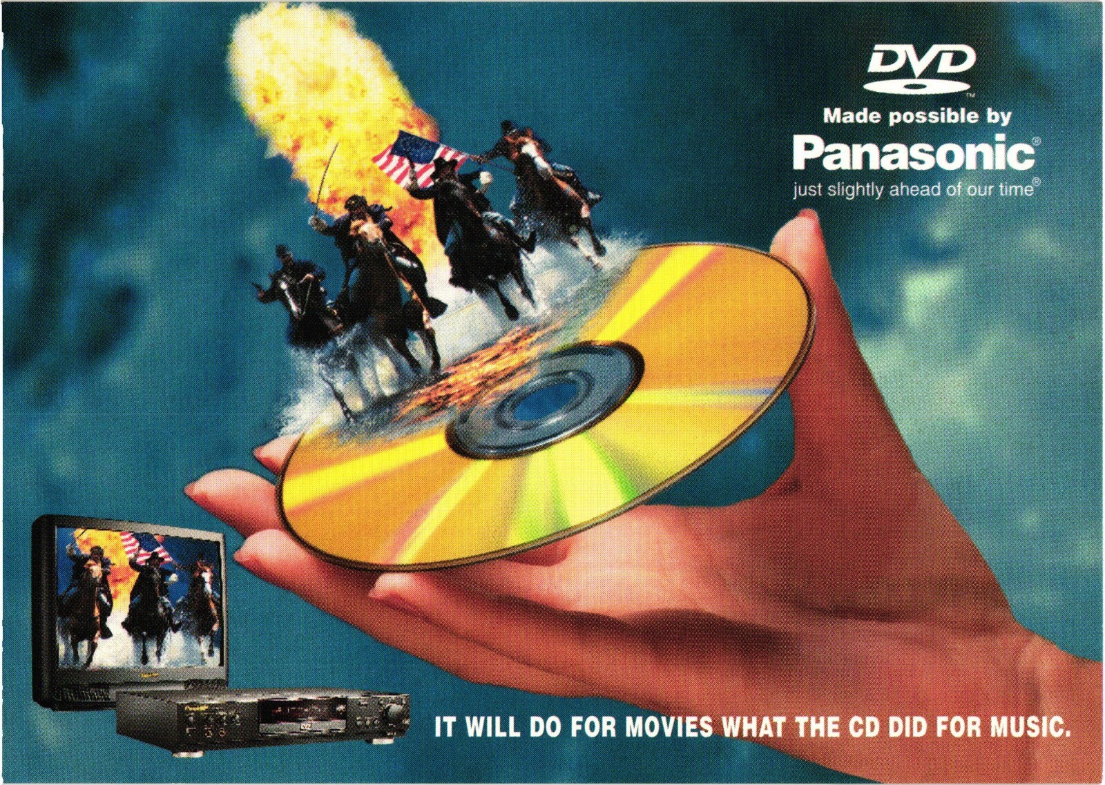 Panasonic DVD Player Promo Postcard 1990s Tower Records Store GO CARD ...