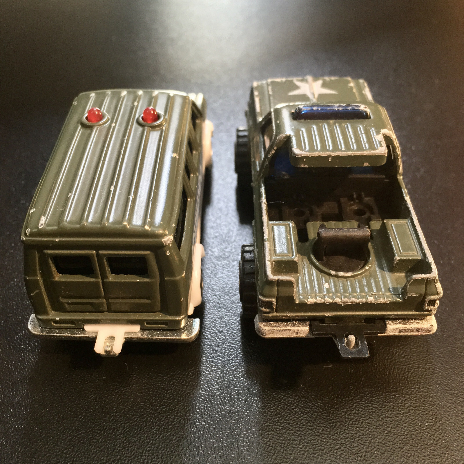 Majorette Army Truck Ech 1/62 and Commando Van Ech 1/65 Made in France ...
