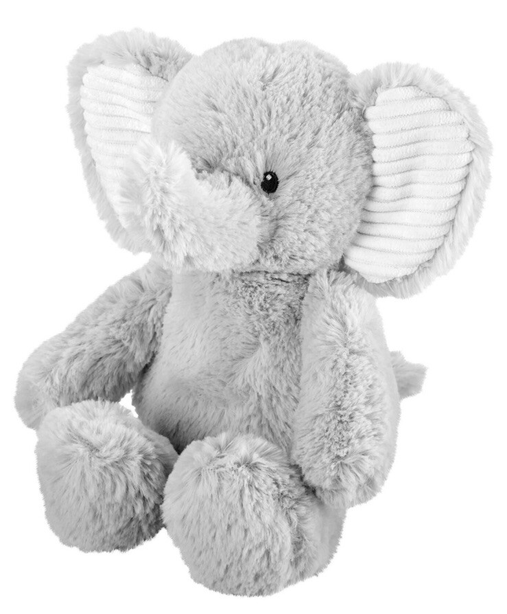 Carters Plush Grey Elephant Baby Toy Stuffed Animal Lovey Ribbed ...