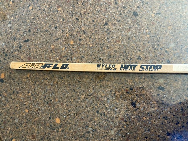 Mylec Air Flo Goalie Stick Blade Lefty White Plastic Street DEK Hockey ...