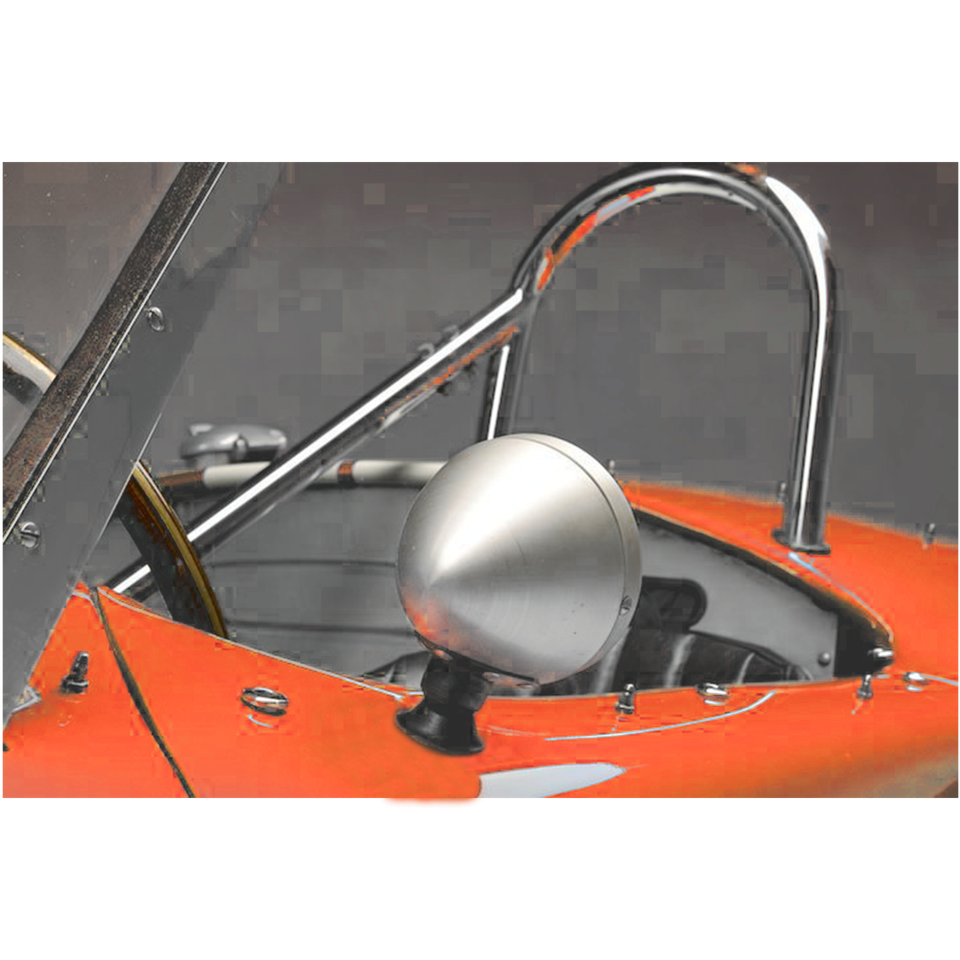 Pair Spun Raydot Style Classic Racing Mirror Convex For Ford Mustang ...