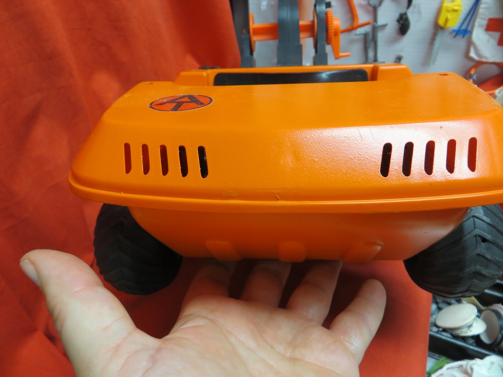 1964 VINTAGE GI JOE JOEZETA : CUSTOM ORANGE 6 WHEEL ATV : ADVENTURE ...